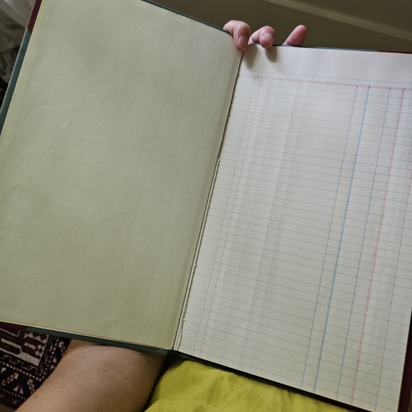 Vintage | Office | Vintage Blank Record Book Ledger Journal Mint ...